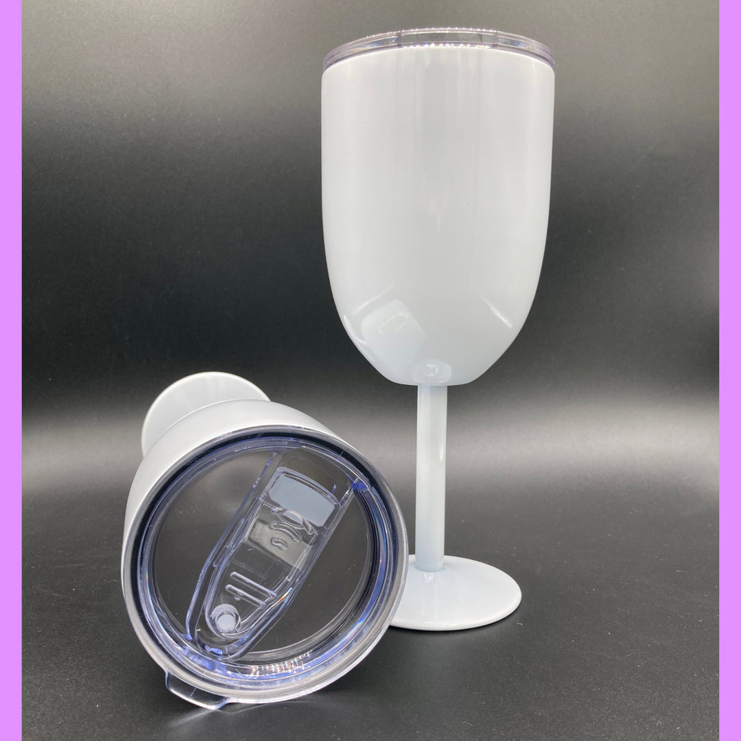 10oz Sublimation Wine Glass – Captive Designs Blanks