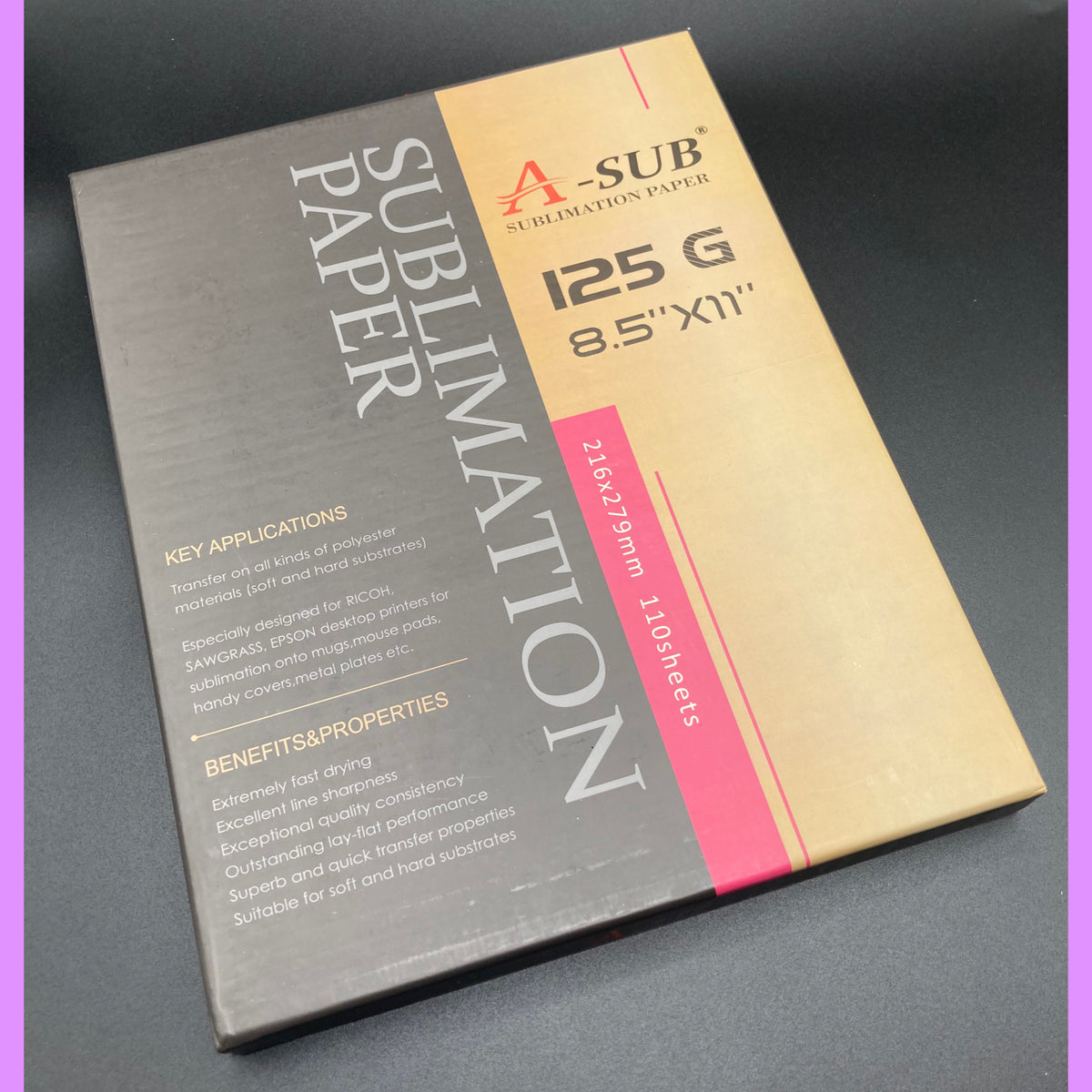 A-Sub Sublimation Paper – Captive Designs Blanks